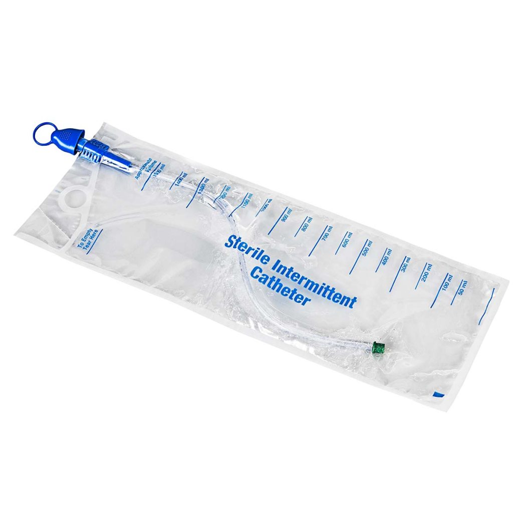Intermittent Catheter System, Pre Lubricated Gel, 1500mL Bag